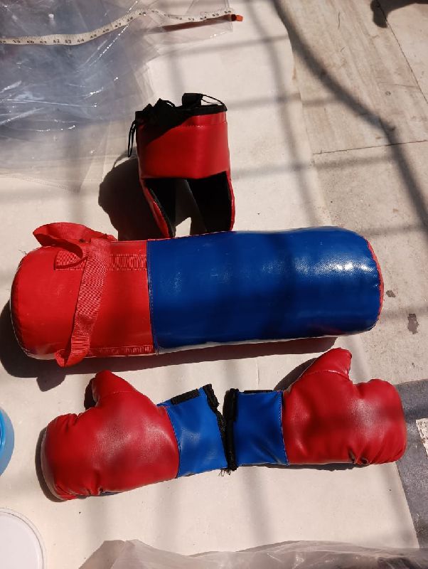 PU Boxing Kit, for Gym Use, Pattern : Plain - Shiv Ram Sports ...