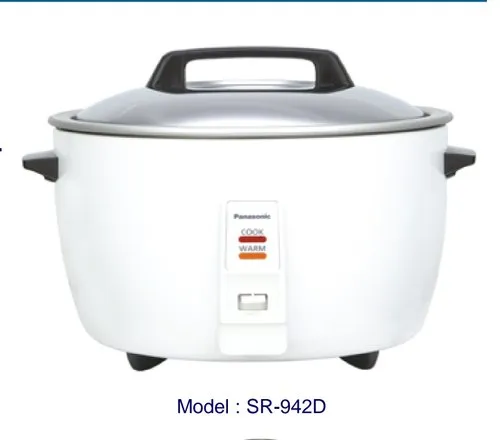 Round Stainless Steel Rice Cooker, Capacity : 4.2 LTR, Color : White at ...