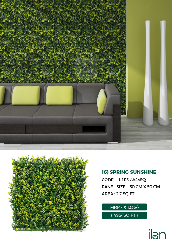 spring sunshine artificial green walls, for Indoor, Outdoor, Feature ...