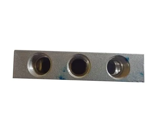 Stainless Steel Hydraulic Manifold Block, Shape : Rectangle at Rs 400 ...