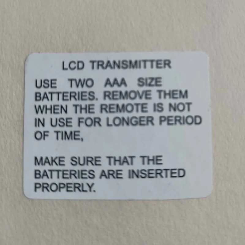 Black White Paper Battery Sticker, Shape : Square at Rs 0.60 / Piece in ...