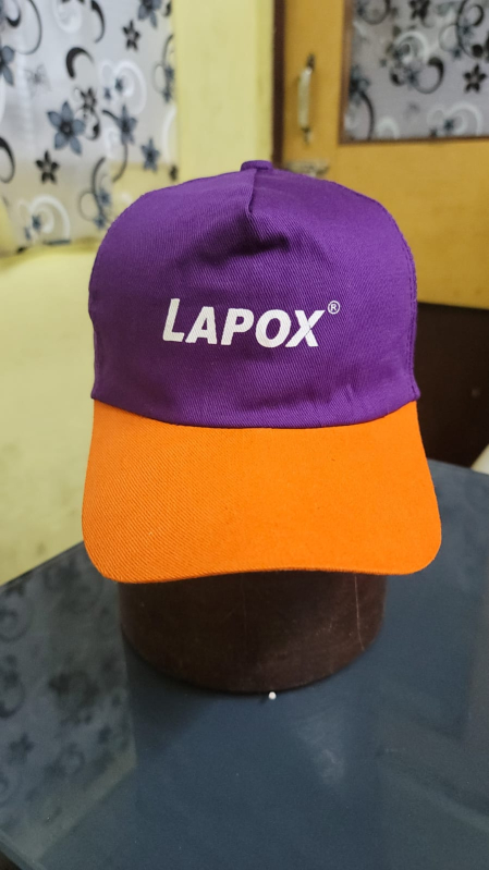 Company logo caps, Pattern : Printed, Color : Blue, Creamy, Golden ...