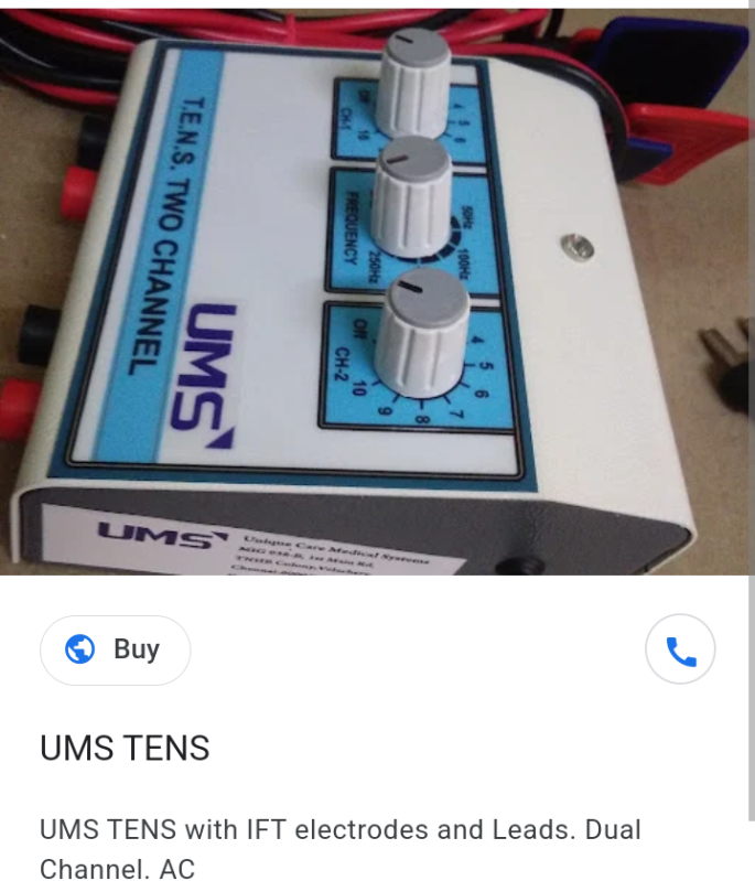 White Ums Tens Machine, For Physical Therapy, Voltage : 220v at Rs ...