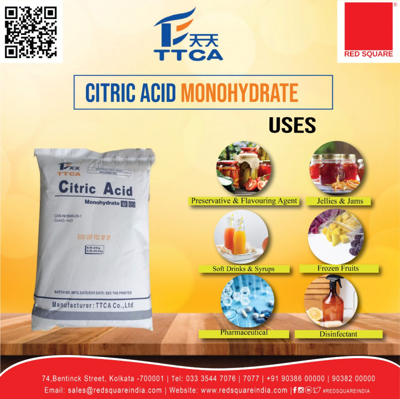 TTCA Citric Acid Monohydrate, Form : Crystal at Rs 75 / Kilogram in Kolkata | Amit International