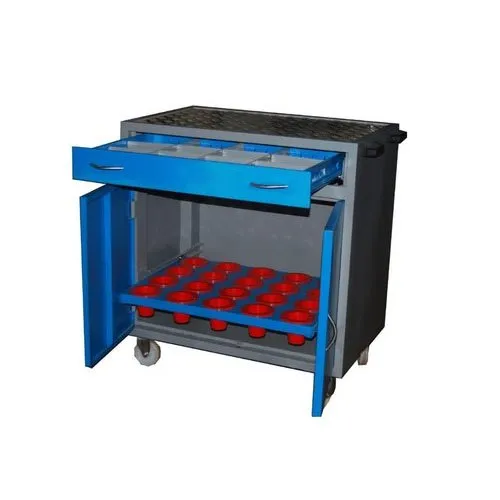 Blue Mild Steel Cnc Tool Trolley, for Industrial at Rs 23,500 / Units ...