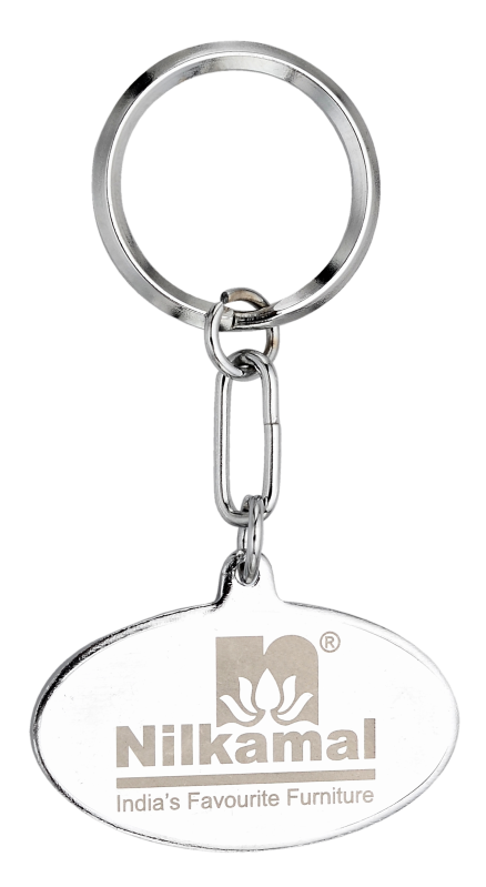 Mild Steel Nilkamal Laser Engraved Keychain, Pattern : Printed ...