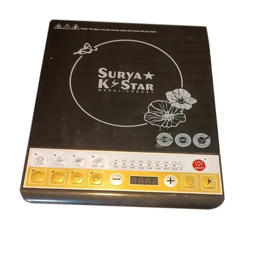 Black Glass Induction Cooker, for Kitchen, Power : 2000 W at Rs 700 ...