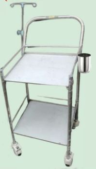 Manual Rectangular Stainless Steel ECG Machine Trolley, Style : Modern ...