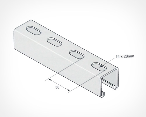 Polished Stainless Steel Channel Brackets, for Wall Mounting Use ...