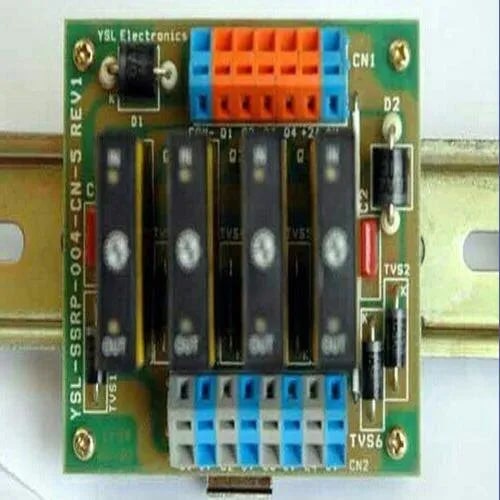Multi Color Rectangular Aluminium 16 Channel Relay Card, for Industrial ...