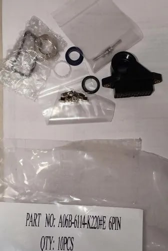 Grey Stainless Steel 6 Pin Proximity Connector, for Industrial ...