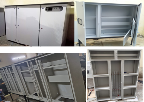 Gray Rectangular Metal Automation Control Panel, for Industrial ...