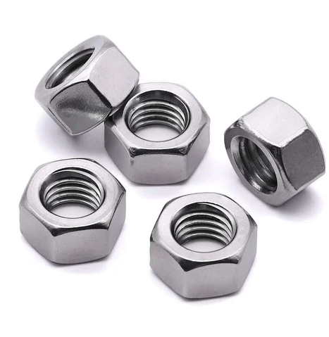 Metallic Hex Polished Stainless Steel Nuts, Certification : ISI ...