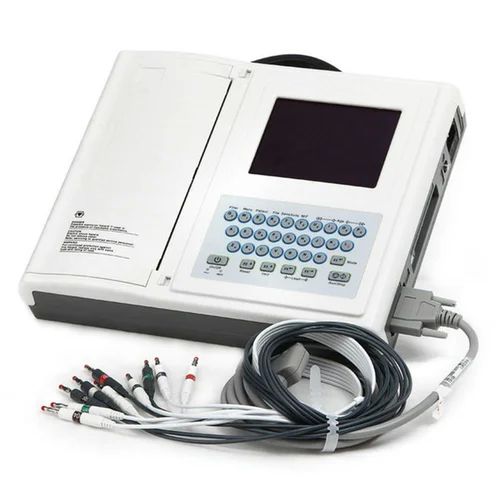 Automatic 2000-2500 W Electric 12 Lead ECG Machine, for Medical Use ...
