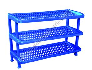 Rectangular Non Polished Plastic Storage Rack at Rs 995 / Piece in ...