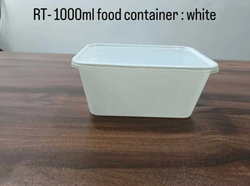 RT 1000 ml White Reusable Plastic Food Container at Rs 2 / Piece in ...