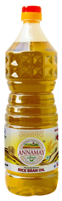 Light Yellow Liquid 1L Physically Refined Rice Bran Oil, for Snacks, Cooking, Certification ...