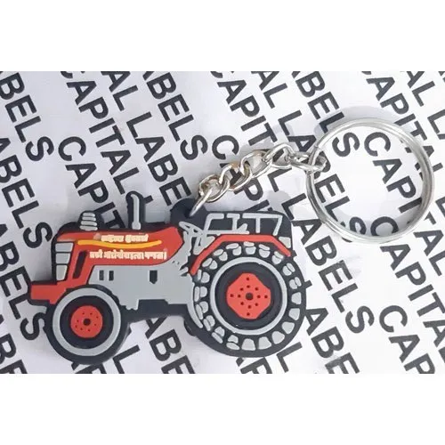 Rubber Tractor Promotional Keychain, Color : Multicolor at Rs 8 / in Delhi