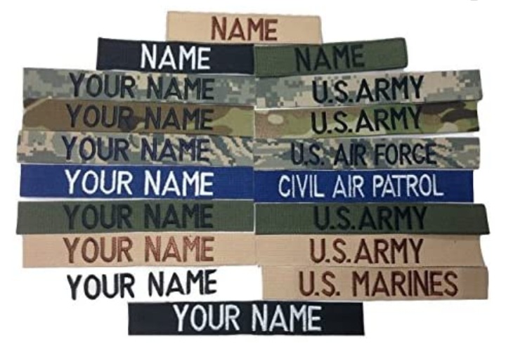 Rectangle Name Badge, for Military Uniform, Style : Magnetic, Non ...