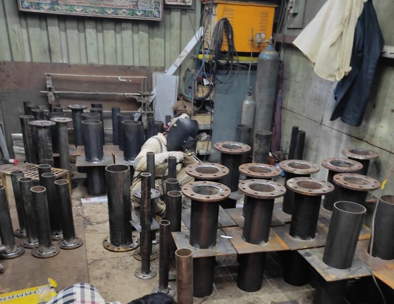 Round Polished Mild Steel Puddle Flange, for Industrial Use, Packaging ...