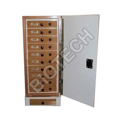 Rectangular Coated Wood Microscope Cabinet, for Laboratory, Feature ...