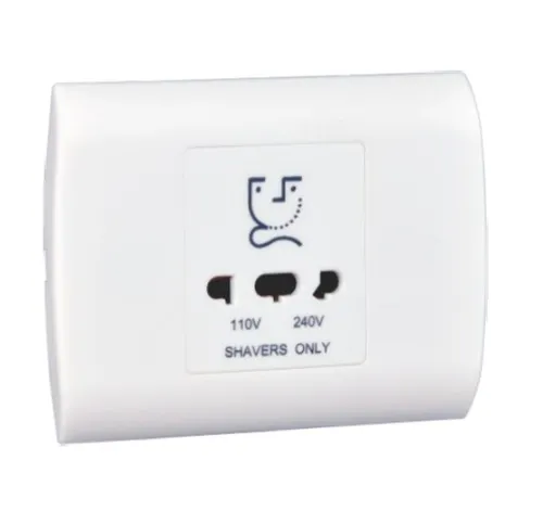Salzer White Single 50 Hz Shaver Socket, for Electric Fittings at Rs ...