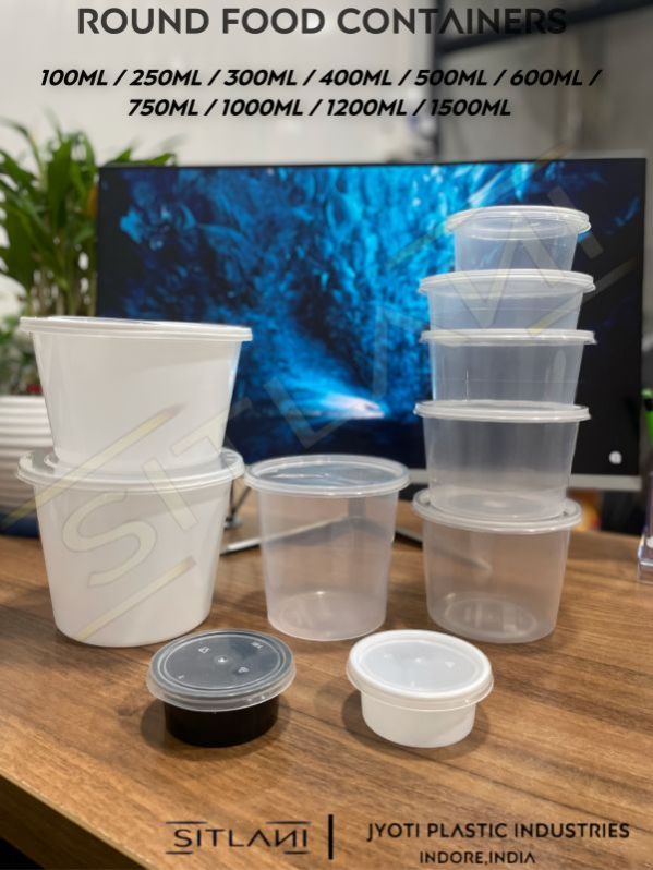 transparent Plain round container at Rs 2 / pcs in Indore | Jyoti ...