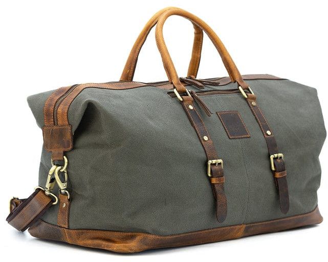 Plain Leather Duffle Bag, Shape : Rectangular at Best Price in Kanpur ...