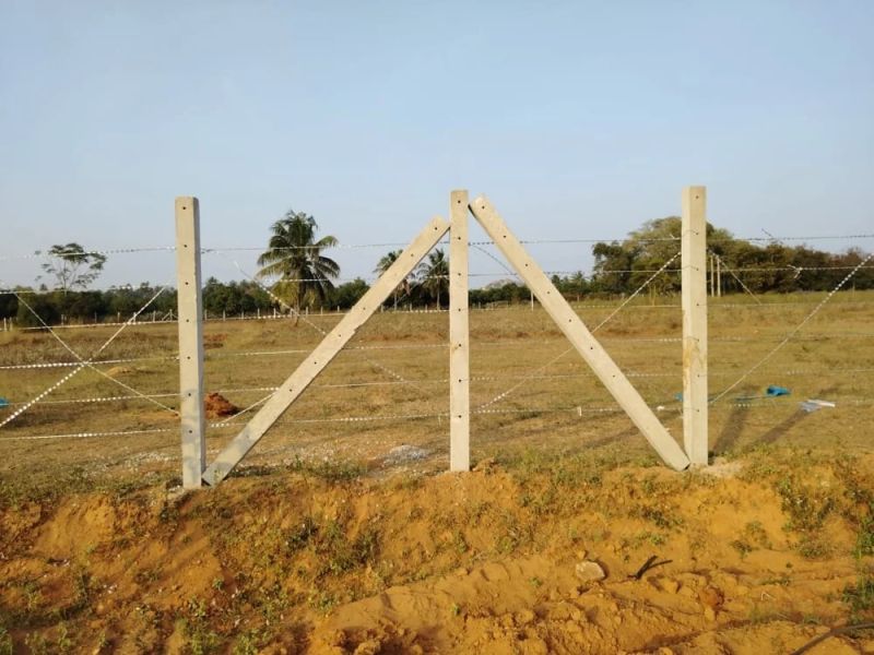 Polished Wire Fencing RCC Poles, Thickness : 2 Inch at Rs 41 in ...