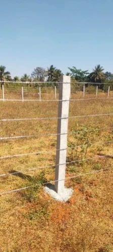 Polished Wire Fencing RCC Poles, Thickness : 2 Inch at Rs 41 in ...