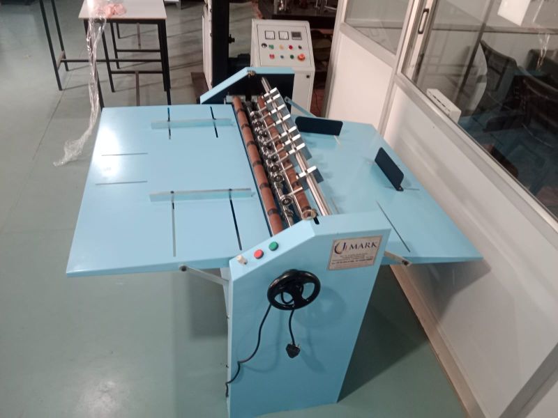 Electric Polished Mild Steel Roller Creasing Machine, Pressure : High ...