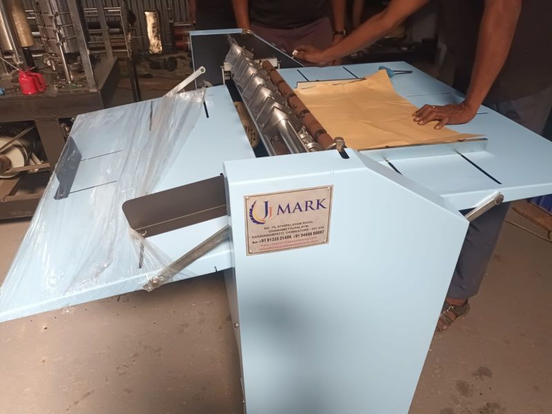 Electric Polished Mild Steel Roller Creasing Machine, Pressure : High ...