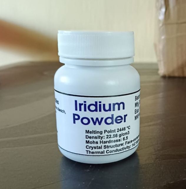 10gm Iridium Powder, Color : Grey 90%, Packaging Type : Plastic Bottle ...
