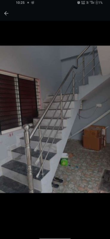 Polished Stainless Steel Railing, Color : Silver For Staircase Use at ...