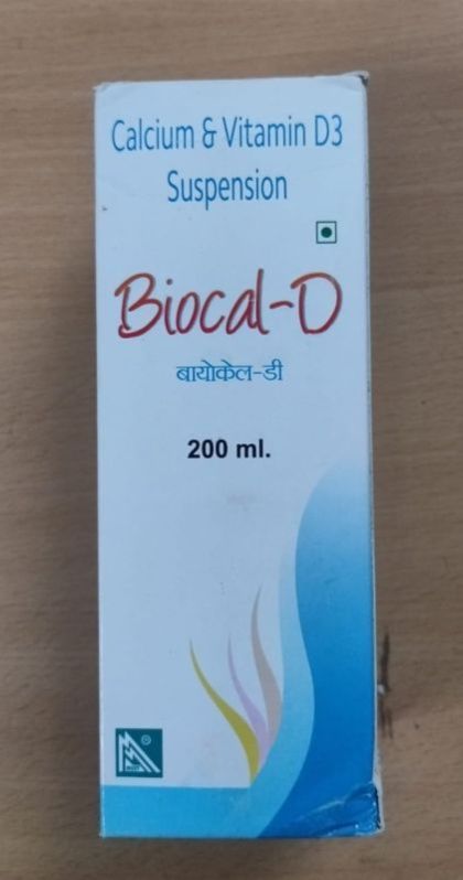Biocal-D Suspension, Packaging Type : Bottles, Composition : Calcium ...