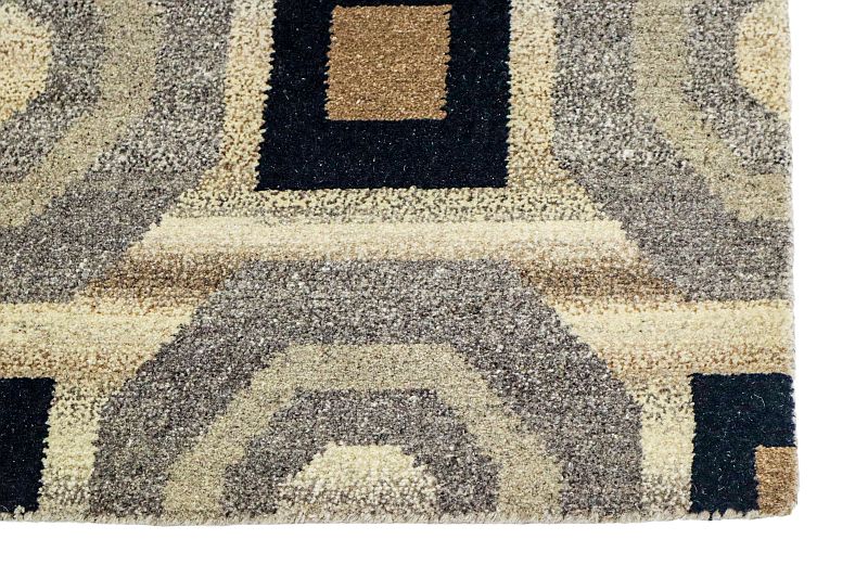 Multicolor Rectangular Malin Hand Knotted Wool Rug, for Home, Office ...