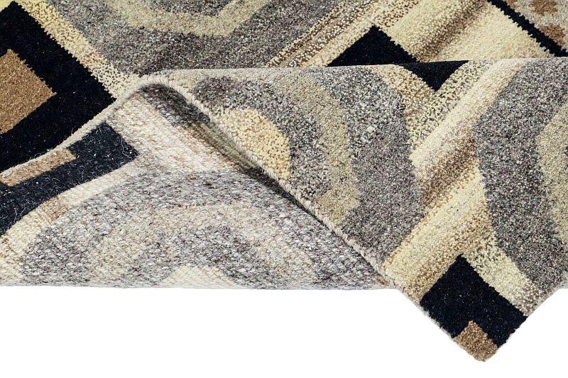 Multicolor Rectangular Malin Hand Knotted Wool Rug, for Home, Office ...