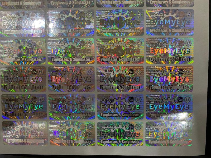 polyester Printed Dot Matrix Holograms for Custom Sticker, Lamination ...