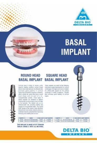 Delta Bio implant in Ahmedabad - Trader of Round Head Implant Bcs L ...
