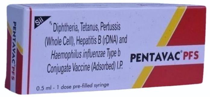 Liquid 0.5ml Pentavac PFS Vaccine, Grade Standard : Medical Grade ...