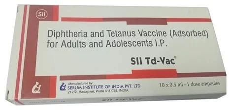 Liquid SII TD-Vac Vaccine, Grade Standard : Medical Grade, Packaging ...