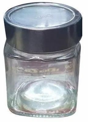 Transparent Round Glass Storage Containers, for Packing Food, Capacity ...