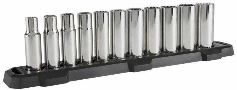 Polished Mild Steel Deep Socket Set For Industrial Feature Easy To