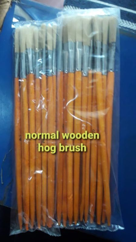 Artist brush shops in Kolkata - Manufacturer of Normal Wooden Hog Brush & Sintatick Sat Brush