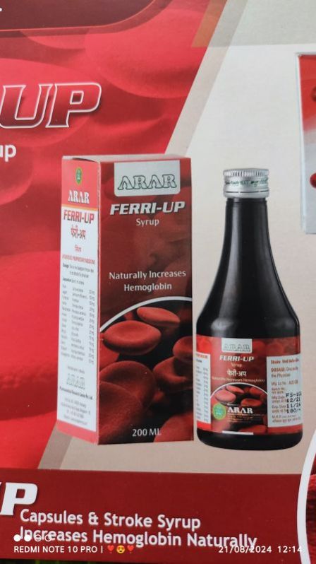 200ml Ayurvedic Naturally Increases Hemoglobin Syrup For Health ...