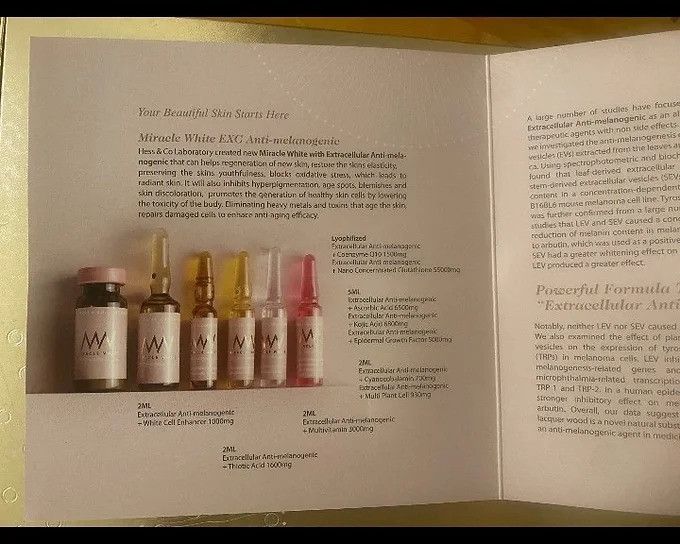 Miracle White Exc Anti-melanogenic Glutathione Skin Whitening Injection