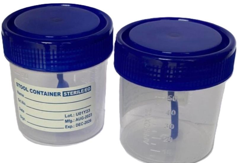 Smooth Pp STOOL Container 50ML, 60ML for Lab Use at Rs 4 in Ahmedabad ...