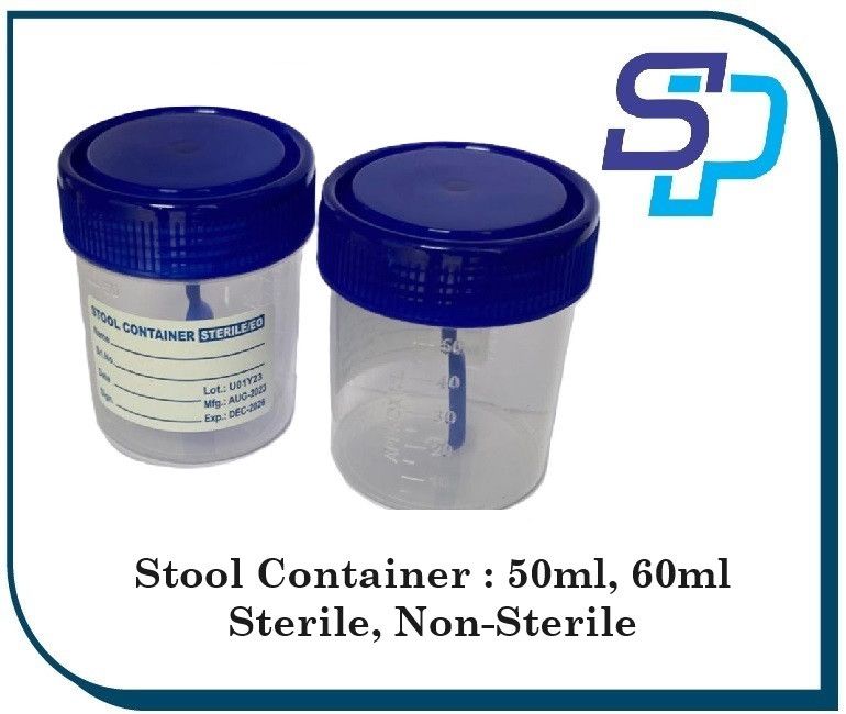 Smooth Pp STOOL Container 50ML, 60ML for Lab Use at Rs 4 in Ahmedabad ...