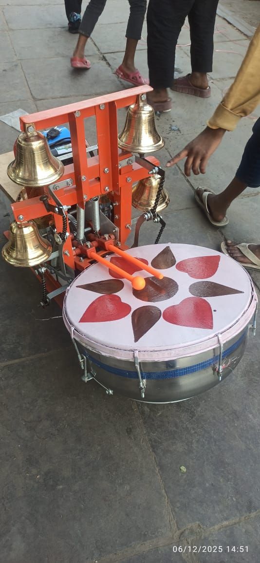 Craft Cooper Machine Automatic Temple Nagada Ghanta Drum Machine at Rs ...