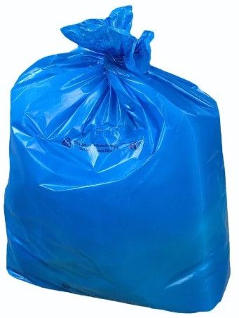 Plain Plastic 10 Gallon Blue Trash Bags for Home, Offices at Best Price ...